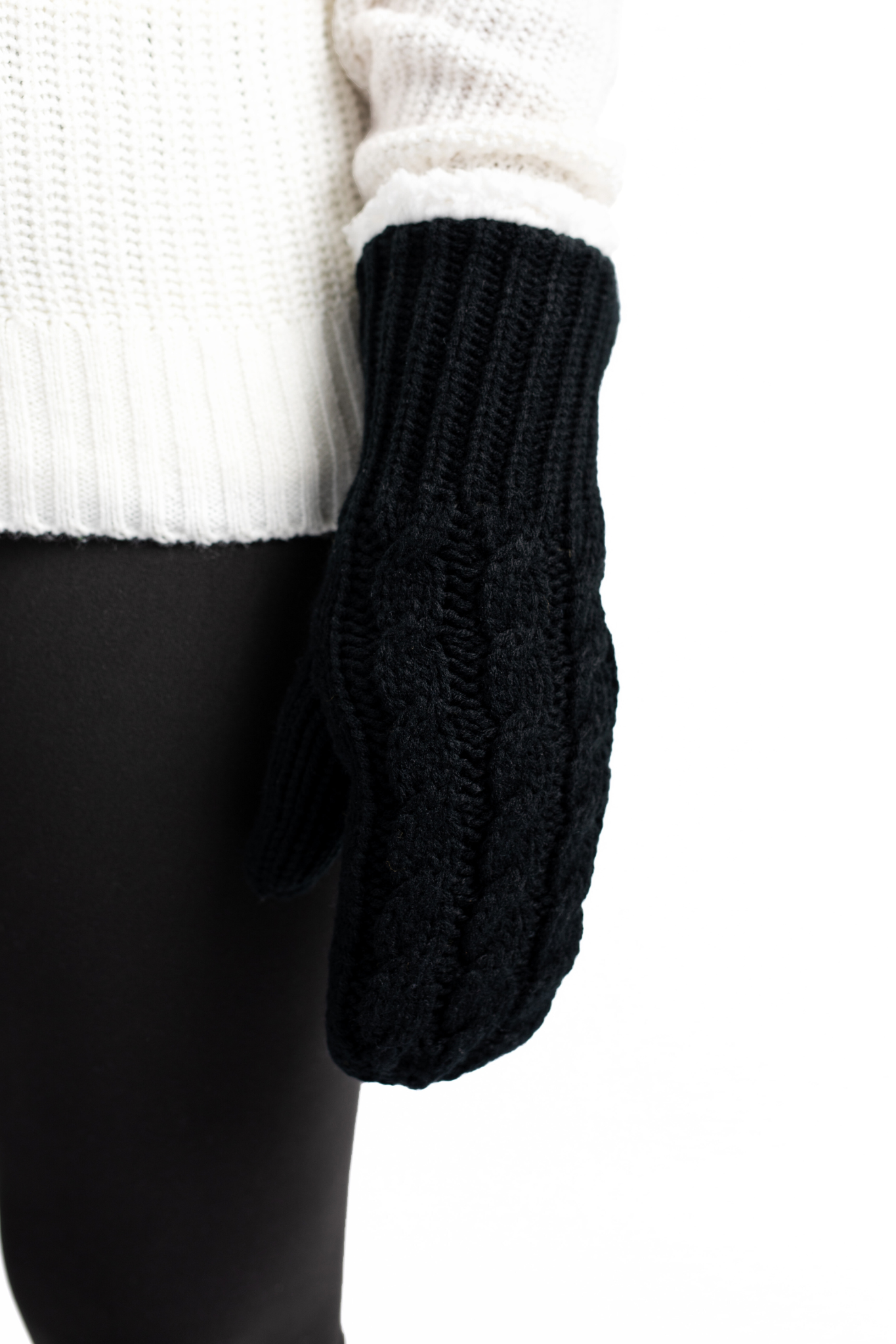 Just Cozy Knit Mittens - Comfy and Cozy Lined Mittens