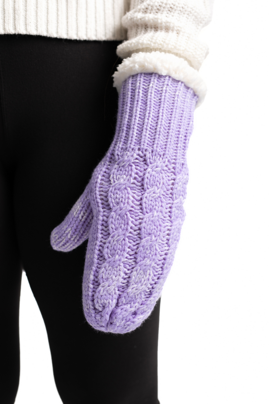 Just Cozy Knit Mittens - Comfy and Cozy Lined Mittens