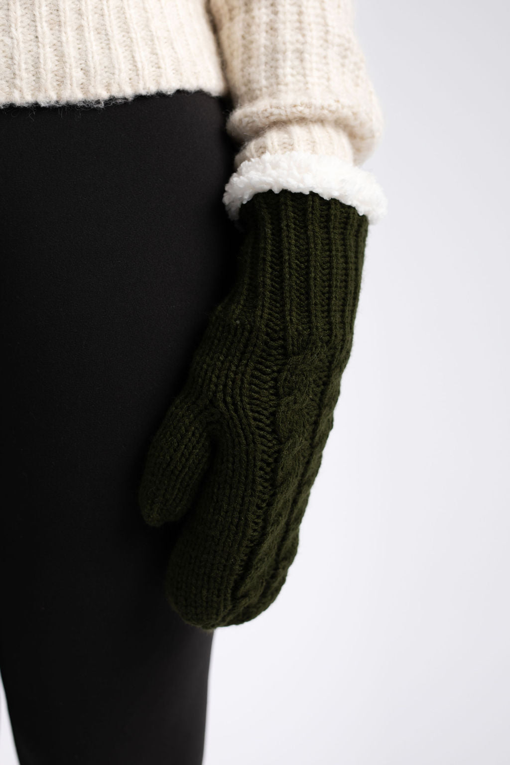 Just Cozy Knit Mittens - Comfy and Cozy Lined Mittens