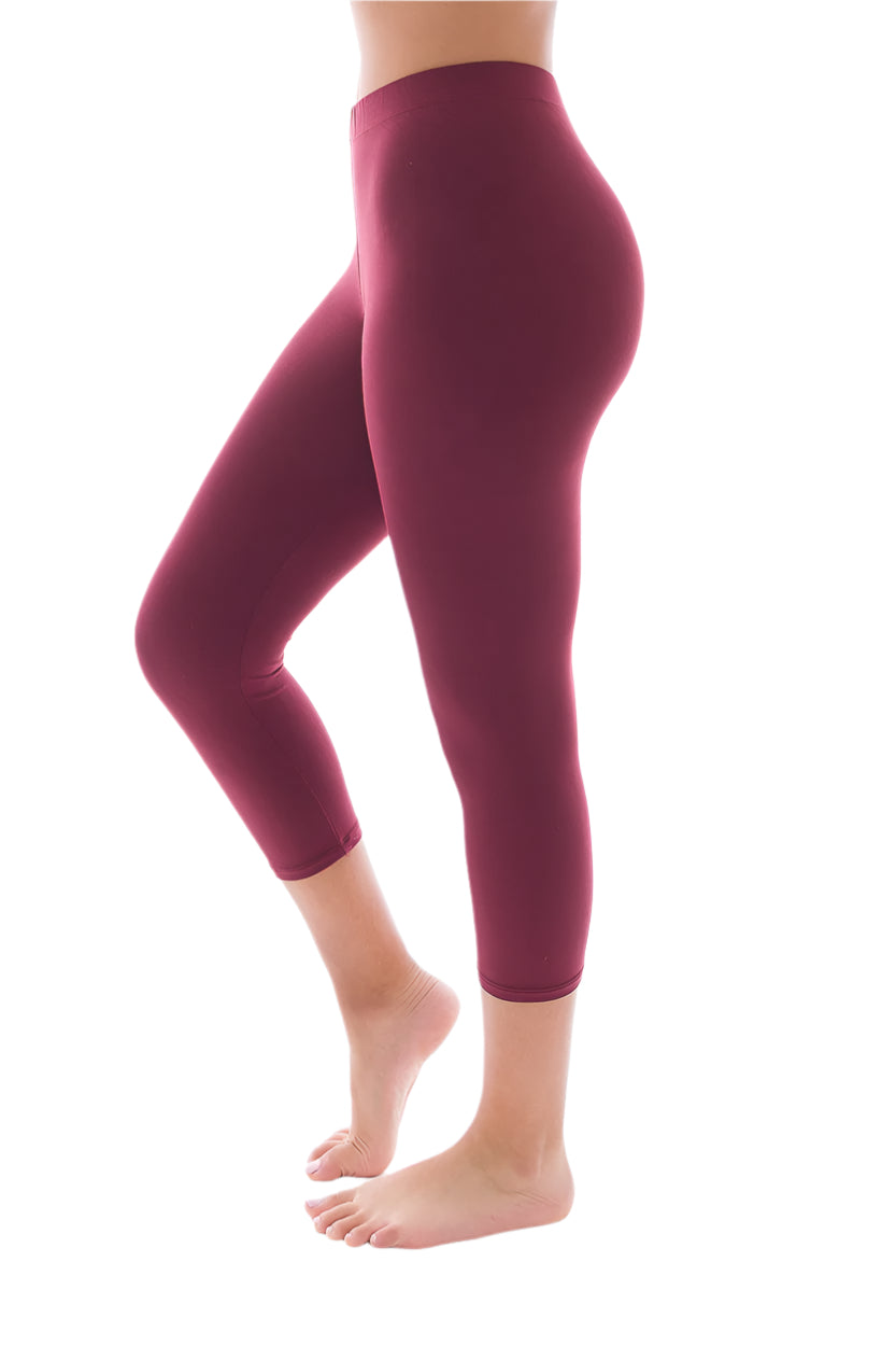 Maroon - Capris – Just Cozy